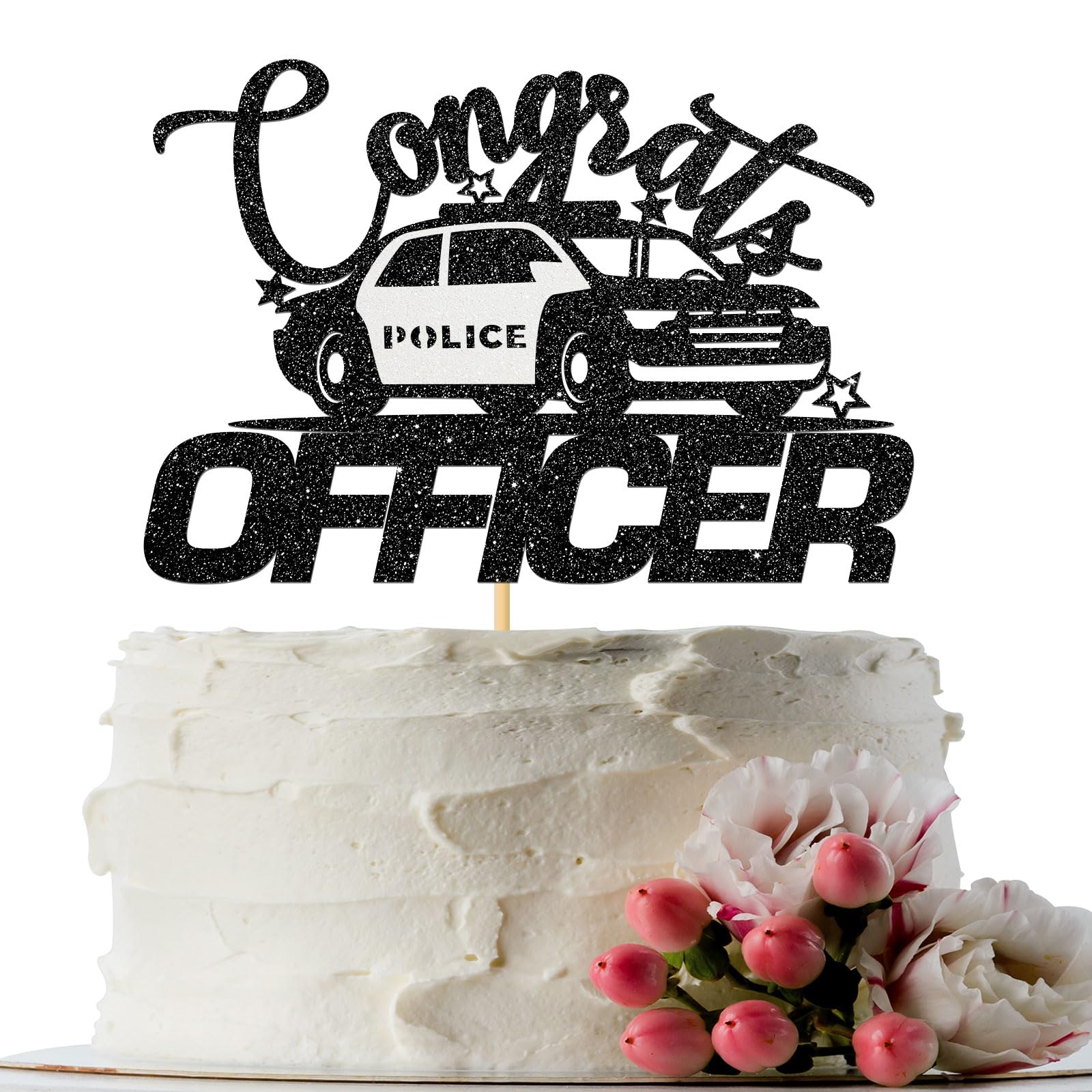 Amazon.com: INNORU Congrats Officer Cake Topper, Future Police Officer ...