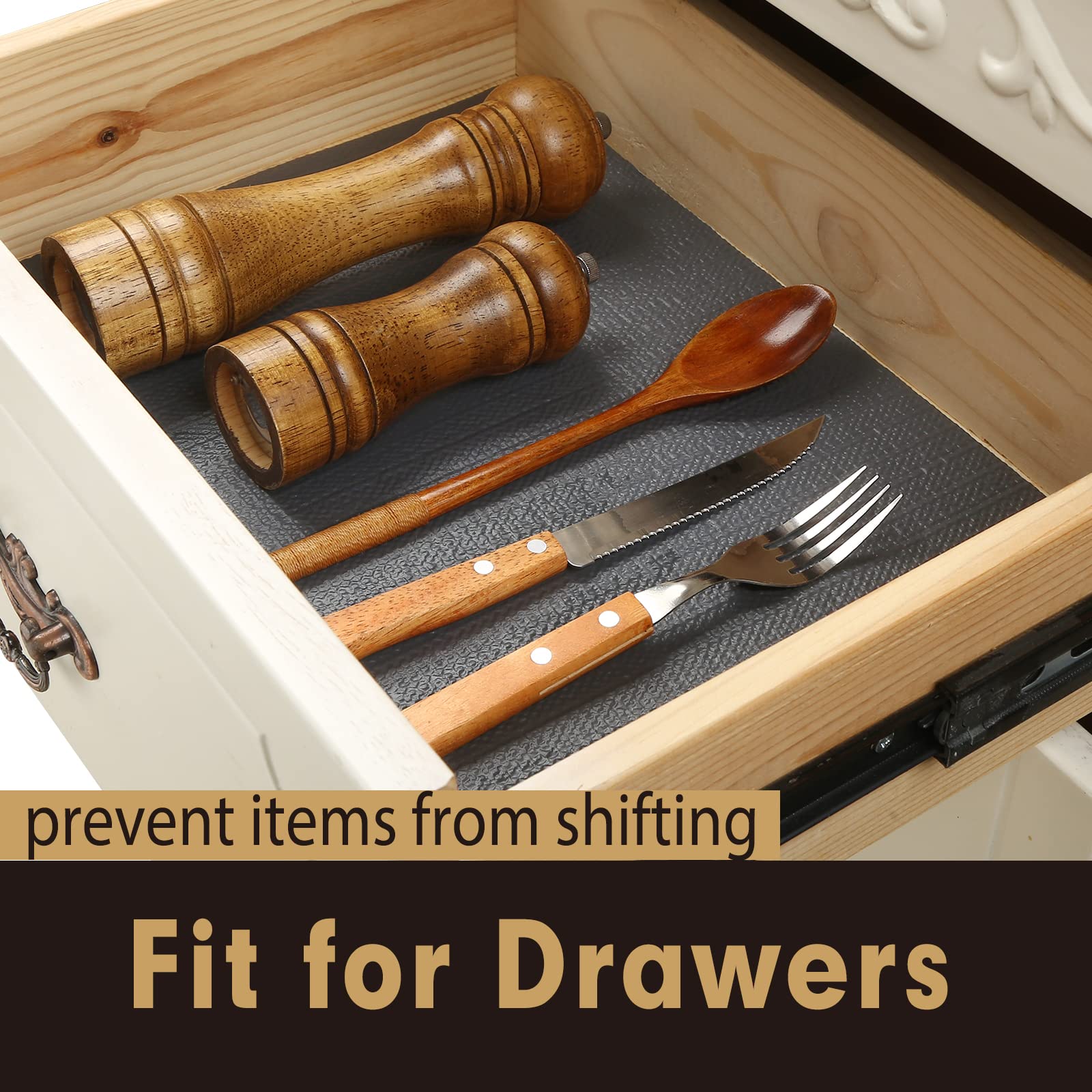 Snapklik.com : Drawer And Shelf Liner 12 In X 20 FT, Non Adhesive Water ...