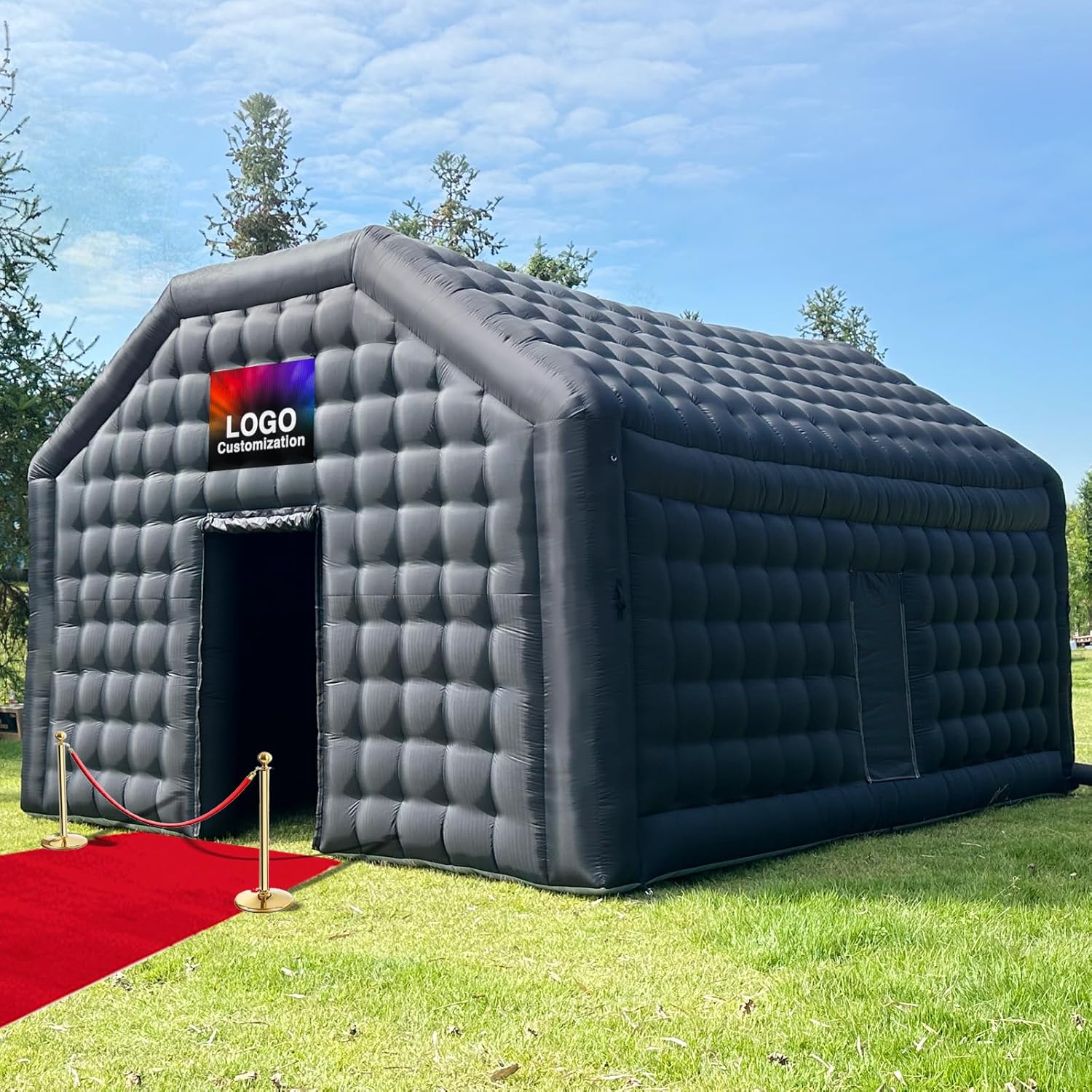 Amazon.com : Large Black Inflatable Night Club 20X16.5X12Ft Disco Cube ...