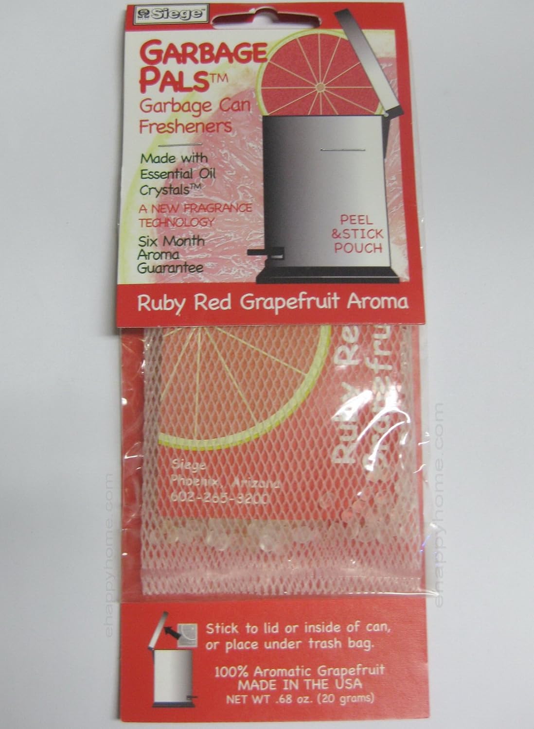 Amazon.com: Harold Import 3702 Ruby RED Grapefruit Garbage CAN ...