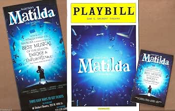 Tim Minchin "MATILDA" Craig Bierko / Bertie Carvel 2013 Playbill and ...