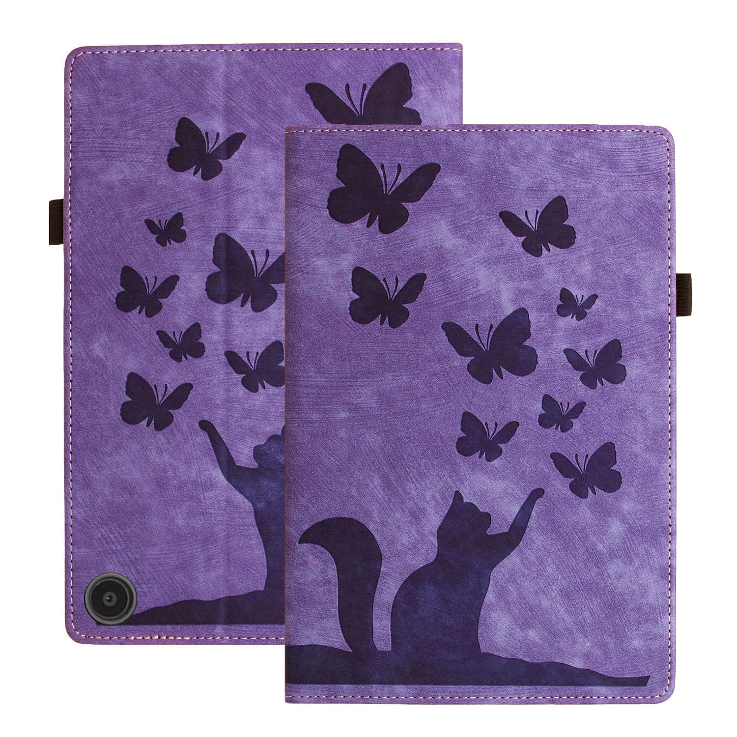 Unichthy Butterfly Cats Case for Amazon All-New Fire HD 10.1 Inch ...