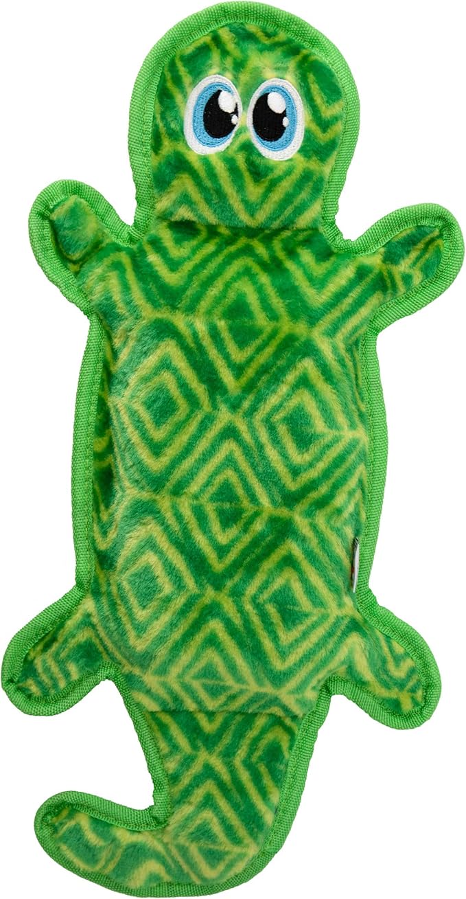 Amazon.com: Outward Hound Invincibles Green Gecko Plush Dog Toy, Large ...