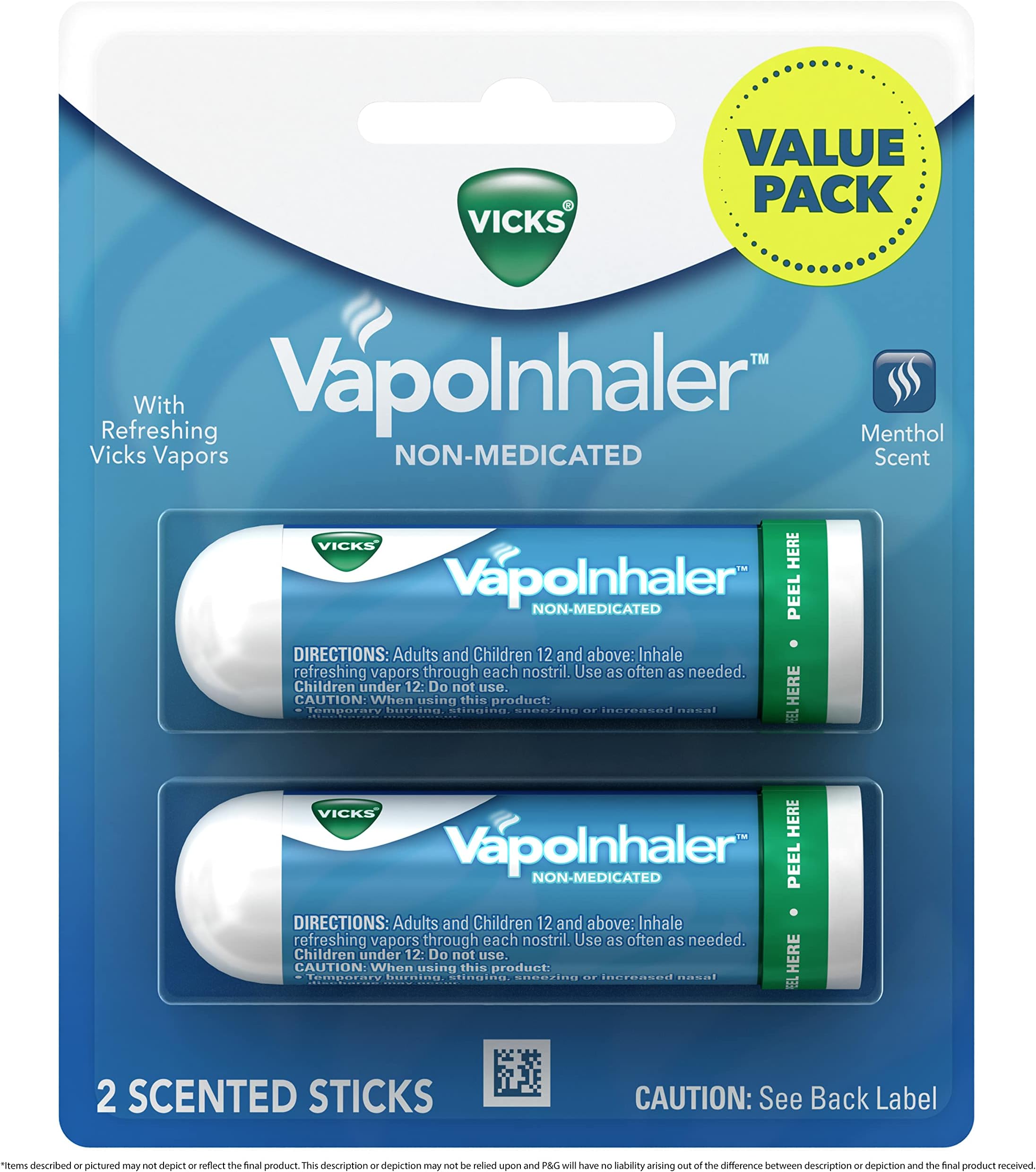 Amazon.com: Vicks VapoInhaler, On-the-Go Portable Nasal Inhaler, Non ...