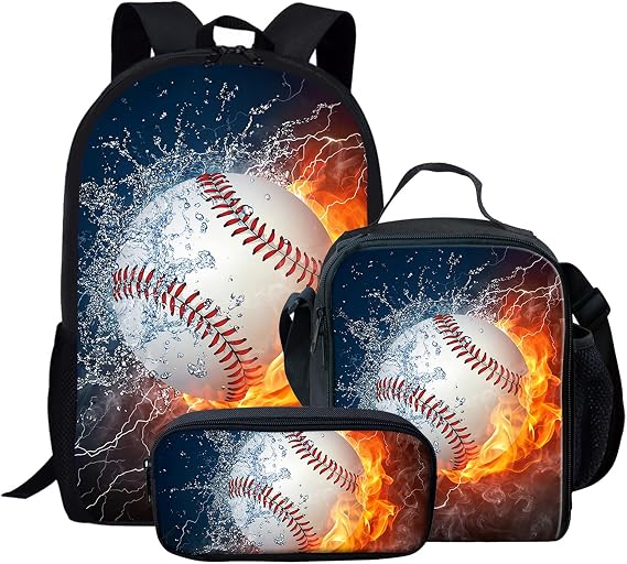 Amazon.com | Baxinh Teen Boys Girls Backpack Set School Bag Bookbag ...