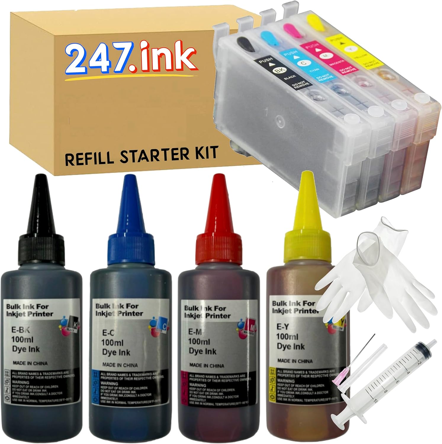 247.ink 405XL Refill Starter Kit Compatible with Epson Workforce WF ...