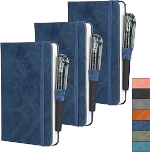 Amazon.com : OnMove Pocket Notebook Journal for Women Men 3 Pack A6 ...