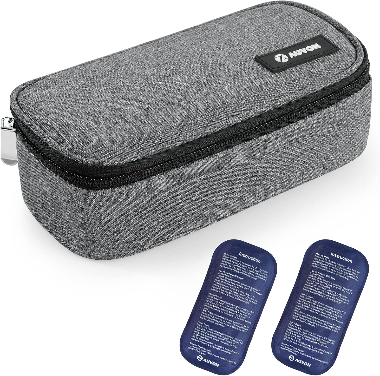 Amazon.com: AUVON Portable Insulin Cooler Travel Case, Insulated ...