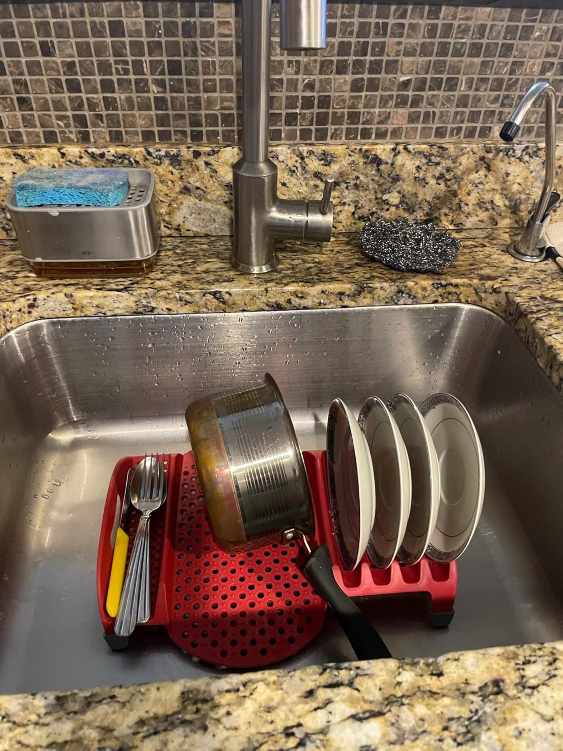 Kitchen Sink Rack For Bottom Of Sink. Small size In Sink Dish Drainer ...