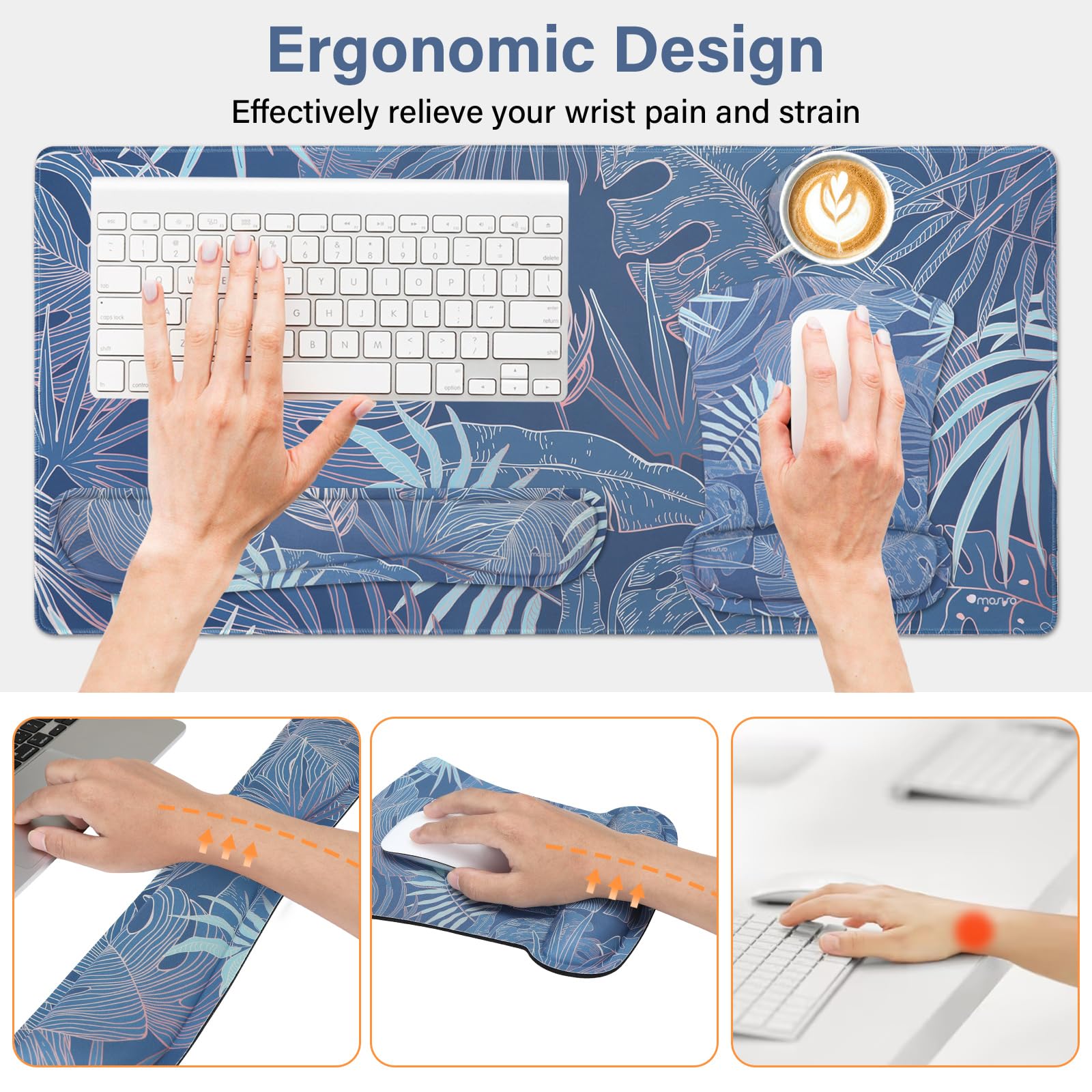 Snapklik.com : MOSISO Keyboard Mouse Pad Set,Large Gaming Mouse Pad ...