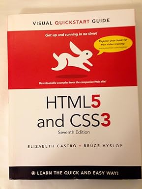 Html5 and Css3 (Visual Quickstart Guides): 9780321719614: Computer Science Books @ Amazon.com