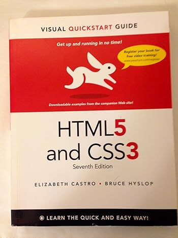 Html5 and Css3 (Visual Quickstart Guides): 9780321719614: Computer Science Books @ Amazon.com