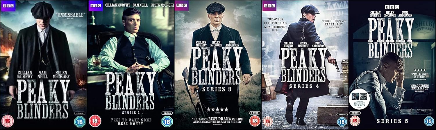 Peaky Blinders 1-5 Complete Collection DVD: Peaky Blinders 1,2,3,4,5, DVD: Amazon.it: Film e TV