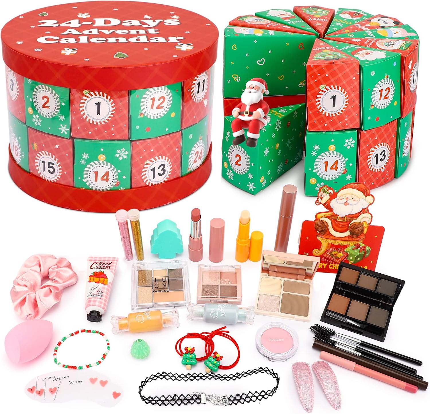 Erinde Makeup Advent Calendar 2025, 24 Days Christmas Calendar Gift ...