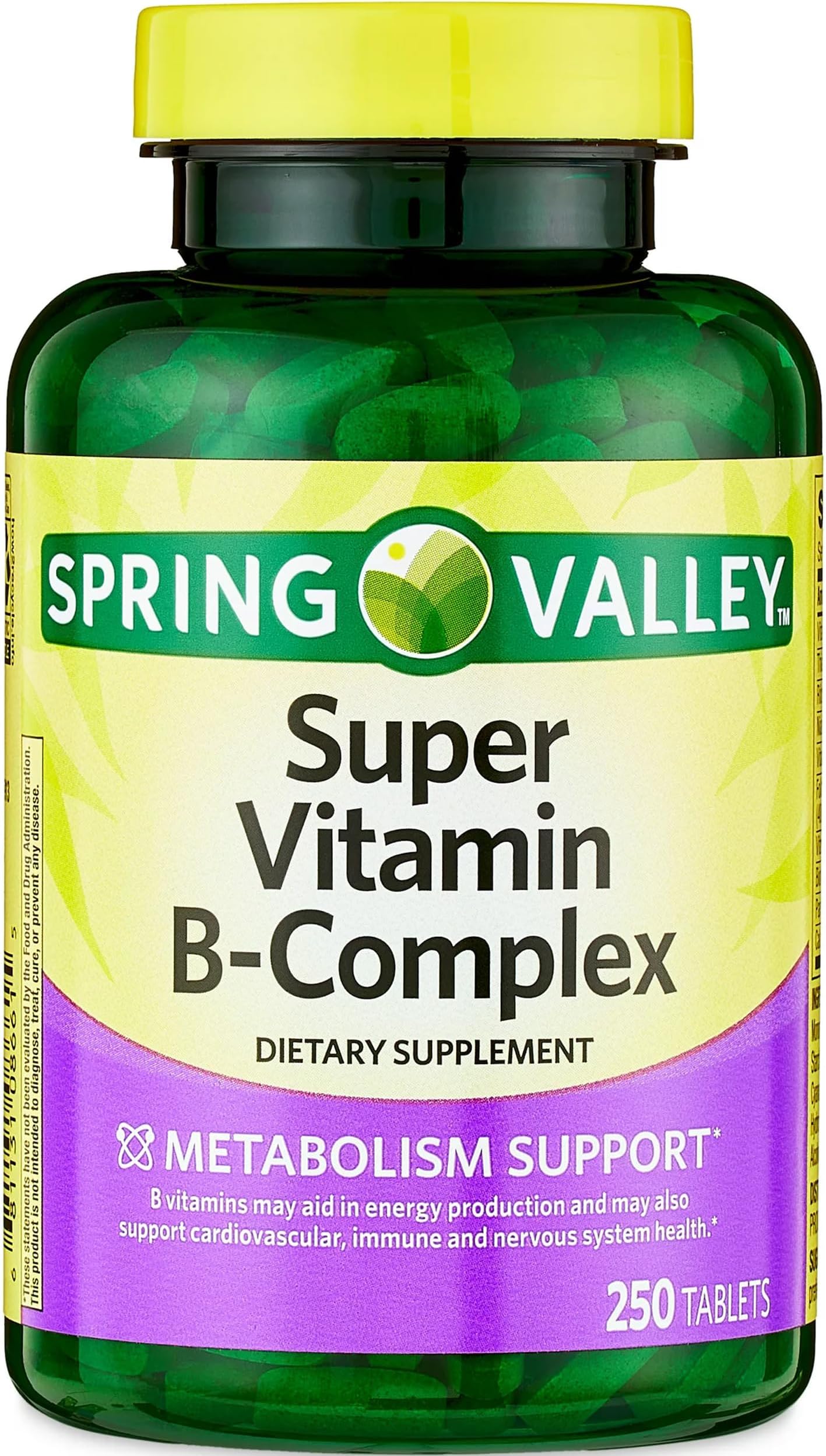 Amazon.com: Spring Valley, B Complex 100, Tablets 60 Count Metabolism ...