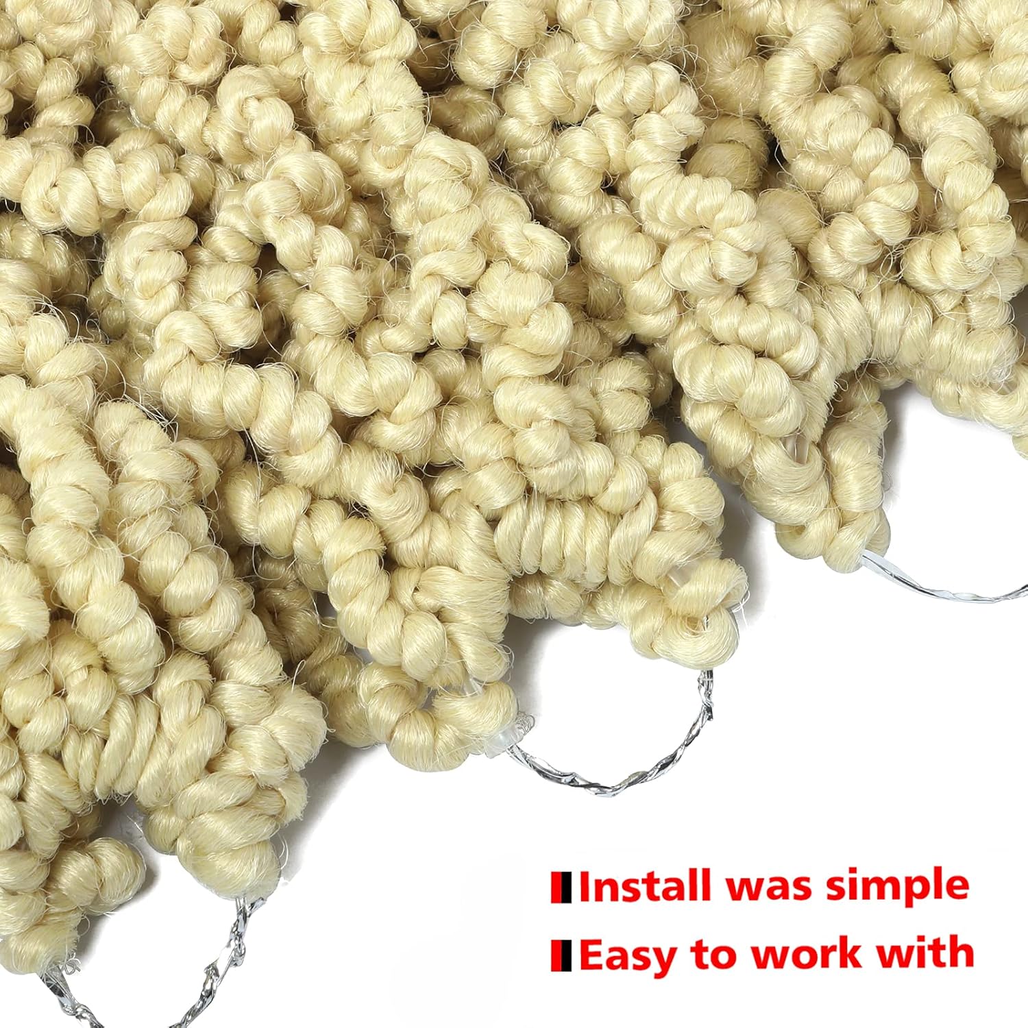 6 Packs Pre-twisted Spring Twist Hair 8 inch Pre-Twisted Passion Twists Crochet Braids For Bob ...