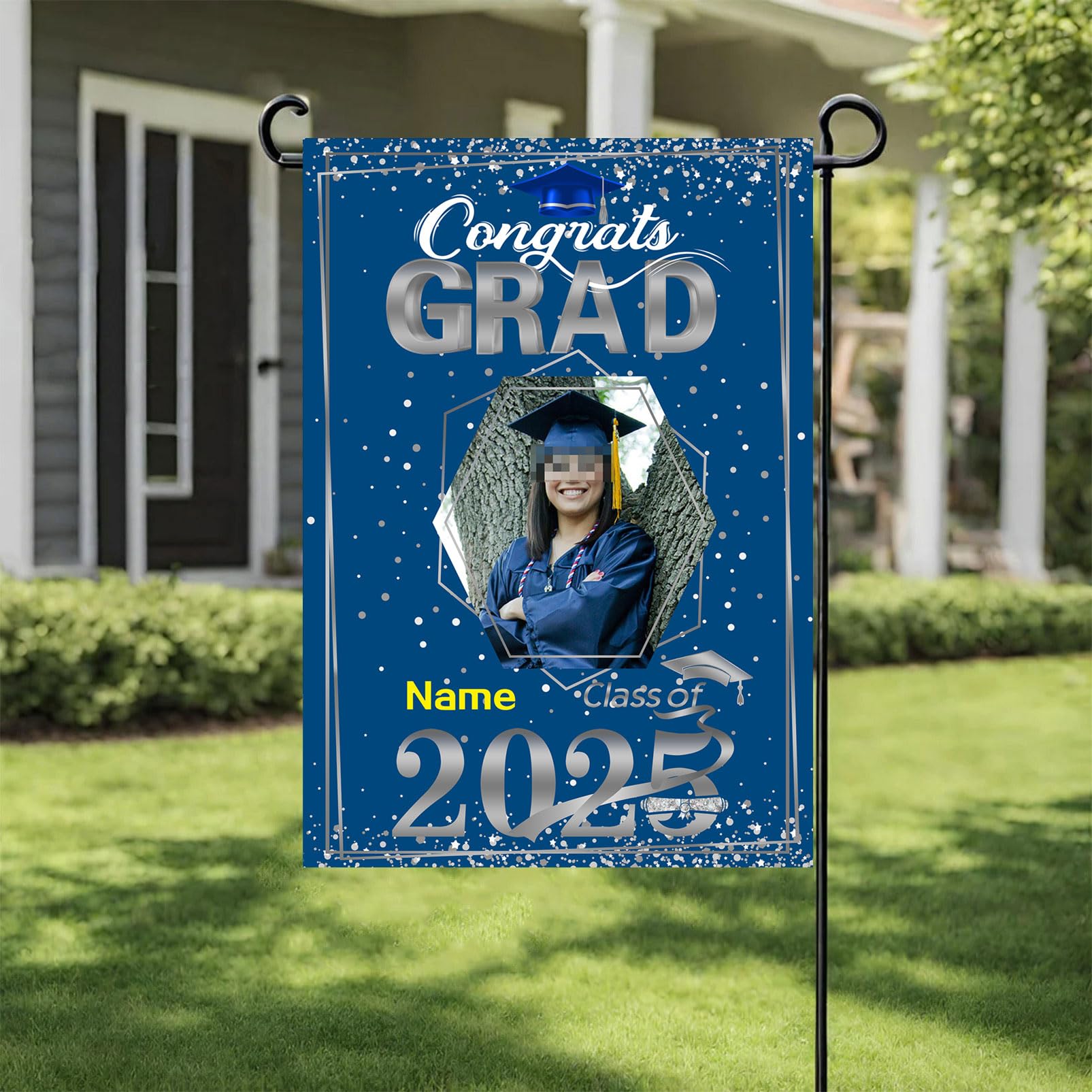 Amazon.com : Dicodes Personalized Graduation Garden Flag 2025 ...