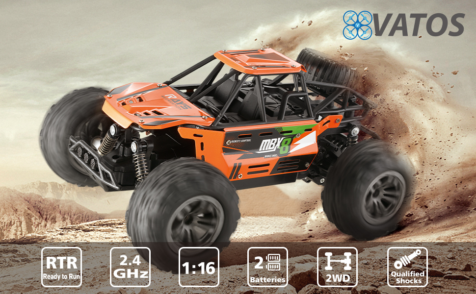 Watch VATOS 1&16 Remote Control Car Monster Truck RC Car for Kids on ...