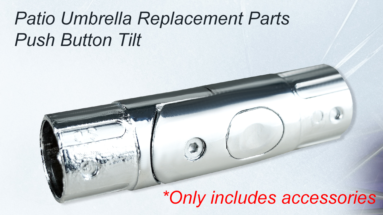 Watch Patio Umbrella Replacement Parts Push Button Tilt Adjustment on ...