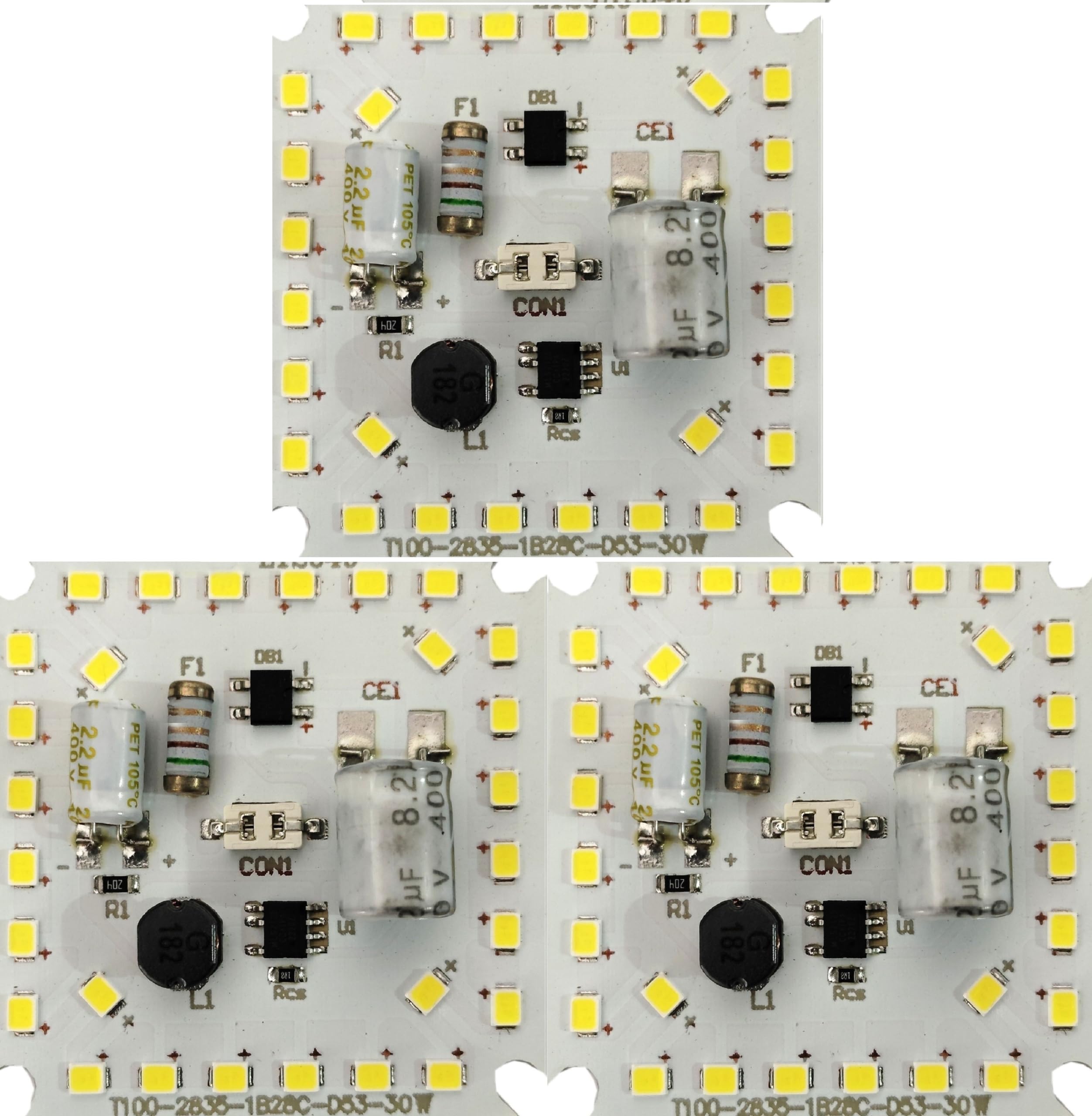 Steko (3 Pieces) 30 Watt Super Bright ALPHA DOB MCPCB Direct On Board ...