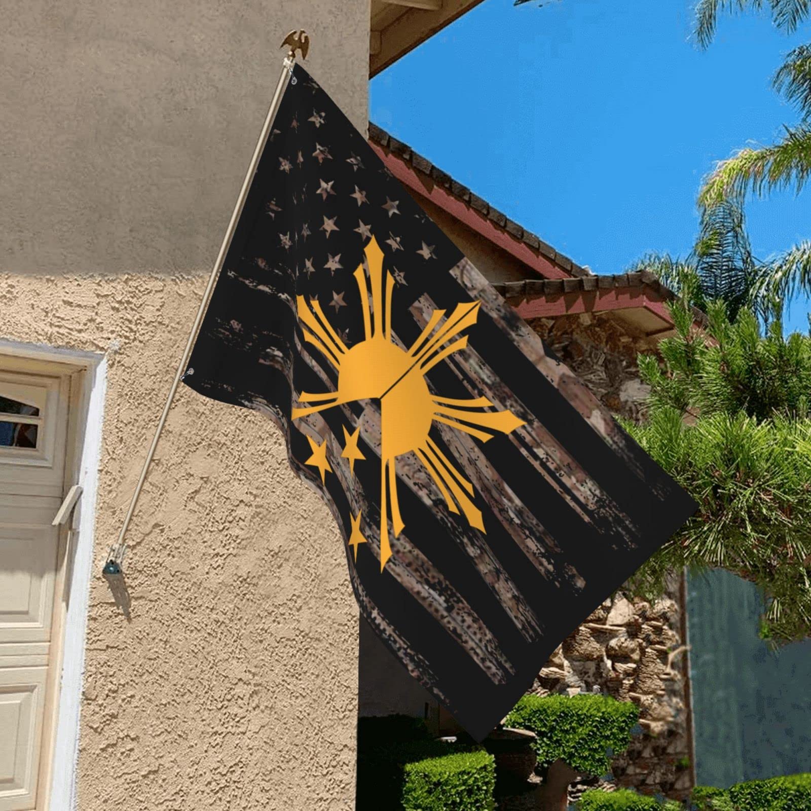 Bandera De Filipinas Del Sol Bandera Nacional De Filipinas Ondeando
