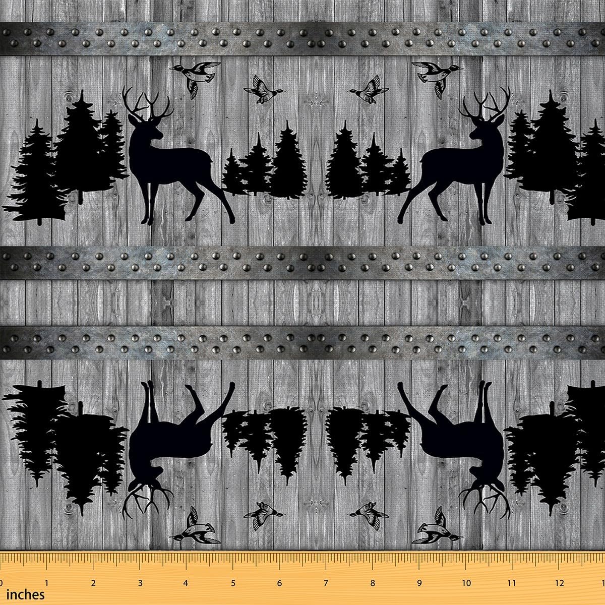 Amazon.com: Deer Fabric by The Yard 3 Yard, Camping Hunting Upholstery ...