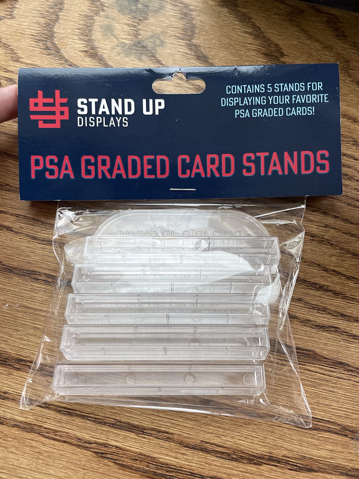 Amazon.com: PSA Graded Card Stands - Clear - 5-Pack : Home & Kitchen