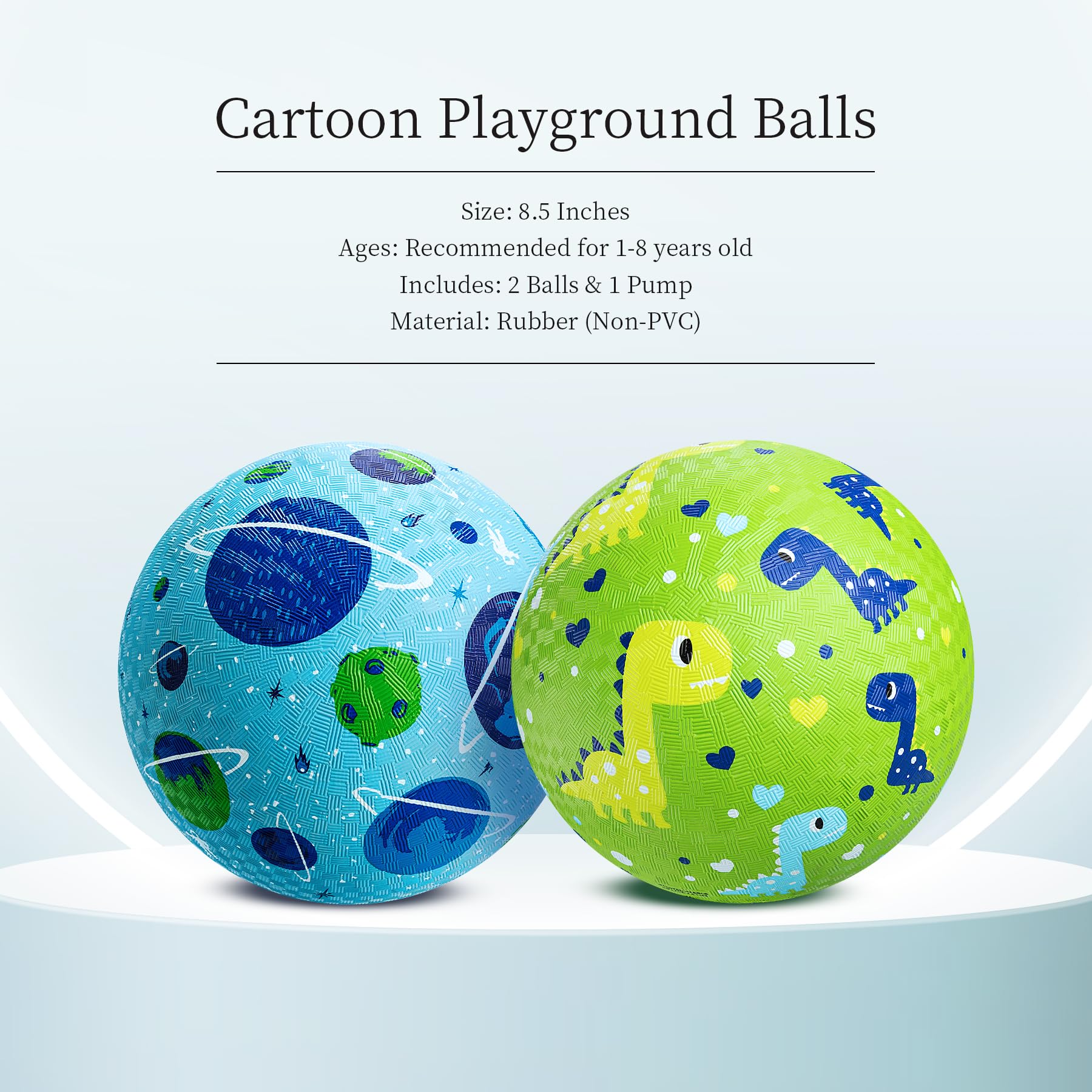 Snapklik.com : ZOOJOY Pack Of 2 Cartoon Playground Balls, Balls For ...