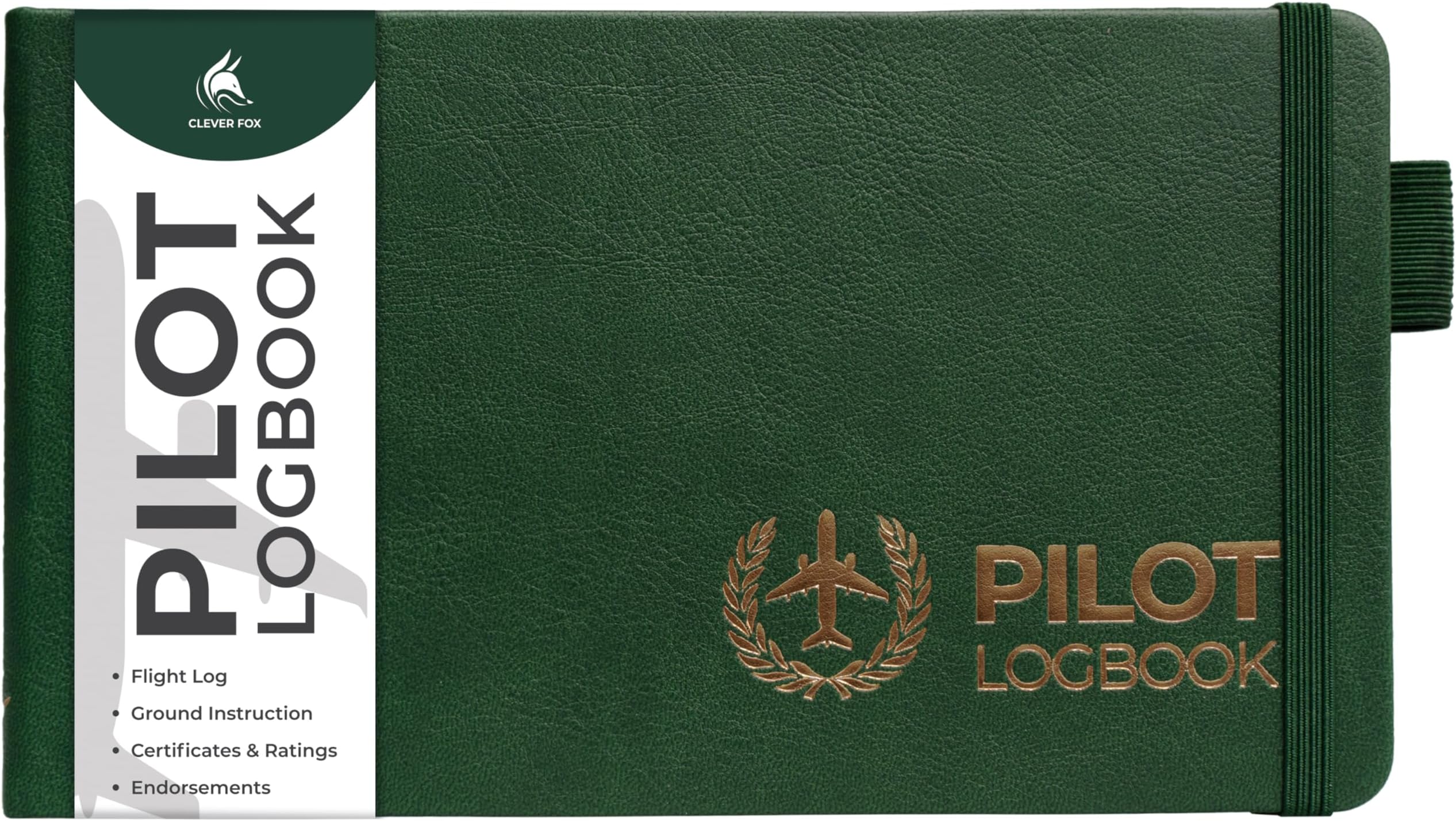 Amazon.com : Clever Fox Pilot Logbook – Hardcover Flight Log Journal ...