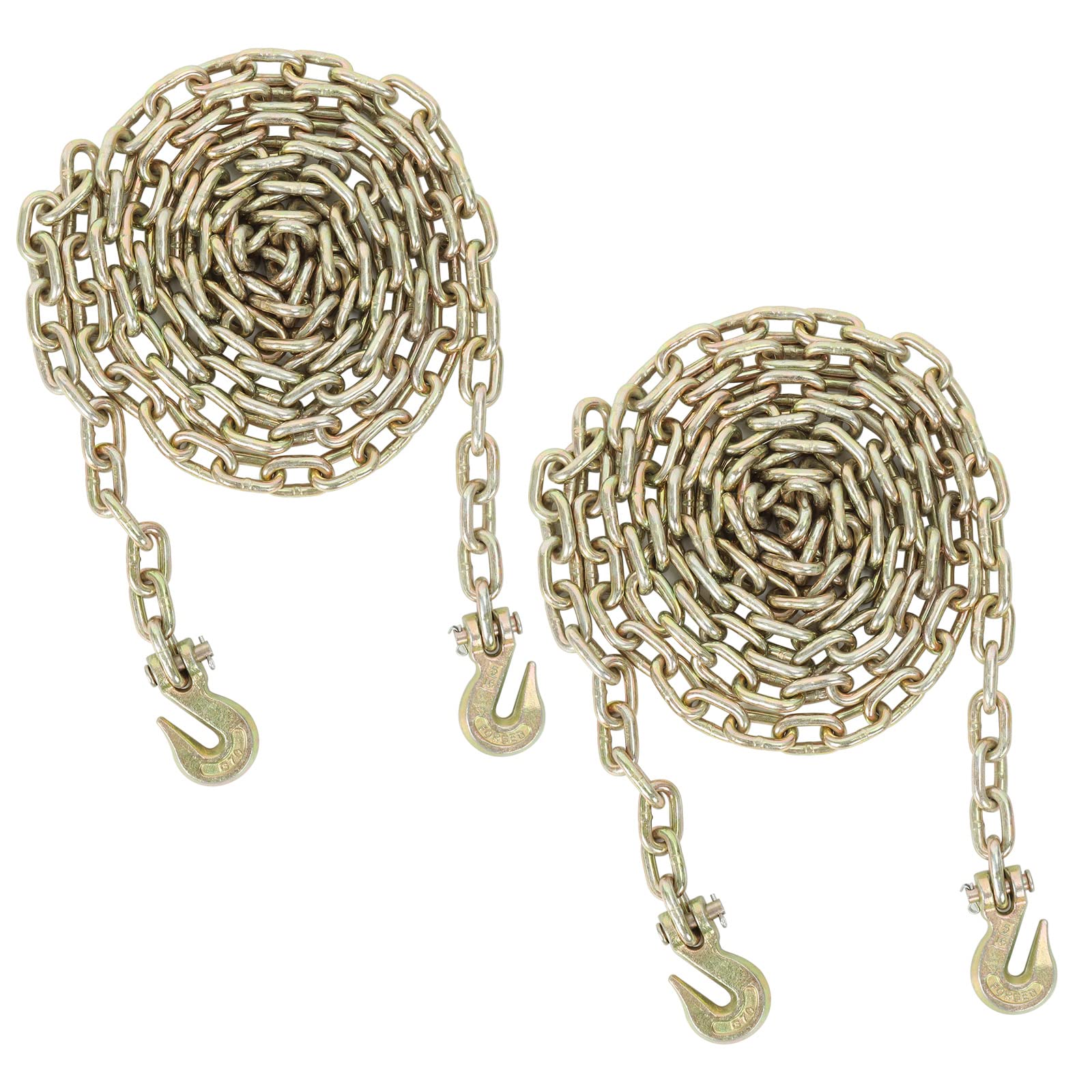 Amazon.com: 2 Pack 5/16Inch x 14Foot Grade 70 Transport Binder Chain ...