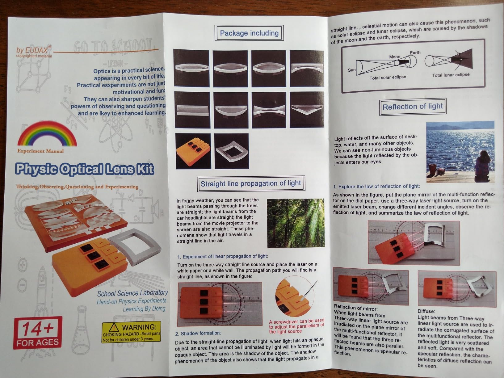 $4/mo - Finance Physics Optical Experiment Set Multifunction Reflector ...