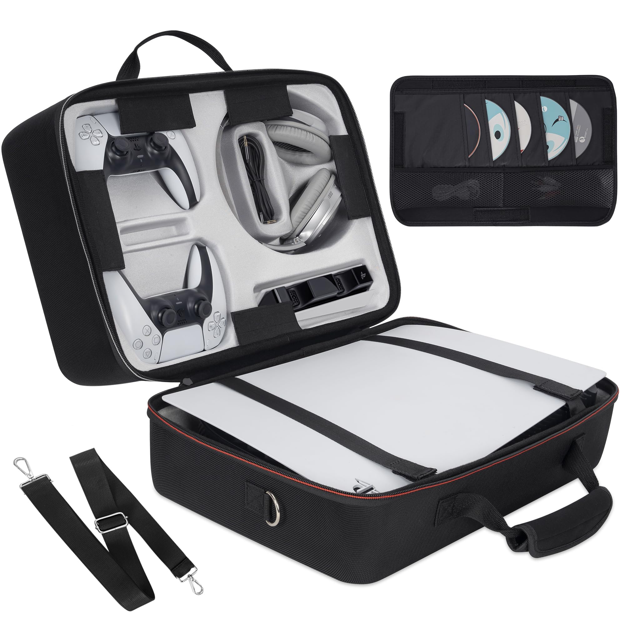 Amazon.com: OUUTMEE Hard Shell Carrying Case Compatible with PS5 ...