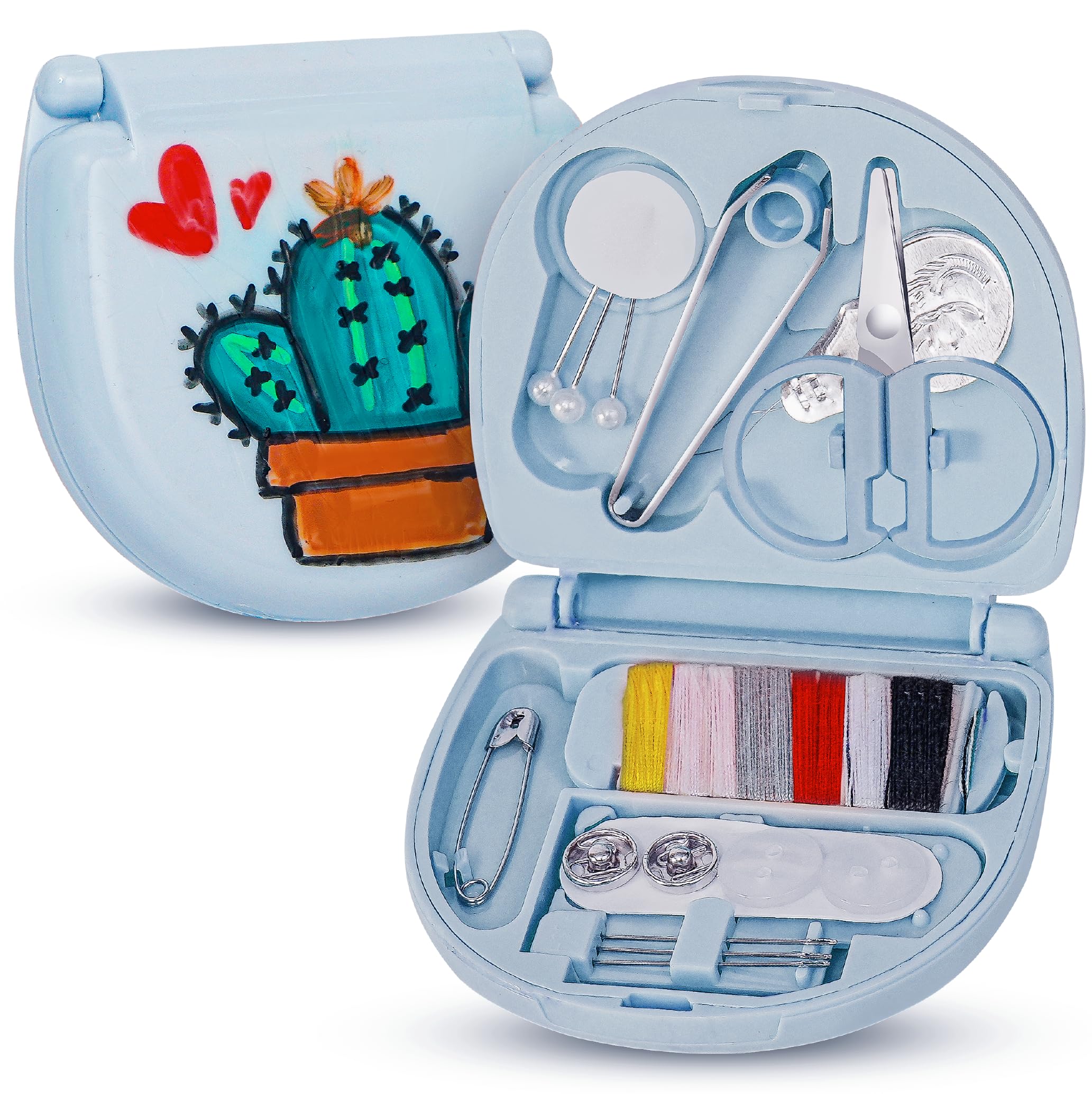 Amazon.com: DAPEL Mini Travel Sewing Kit - Emergency Sewing Kit Travel ...