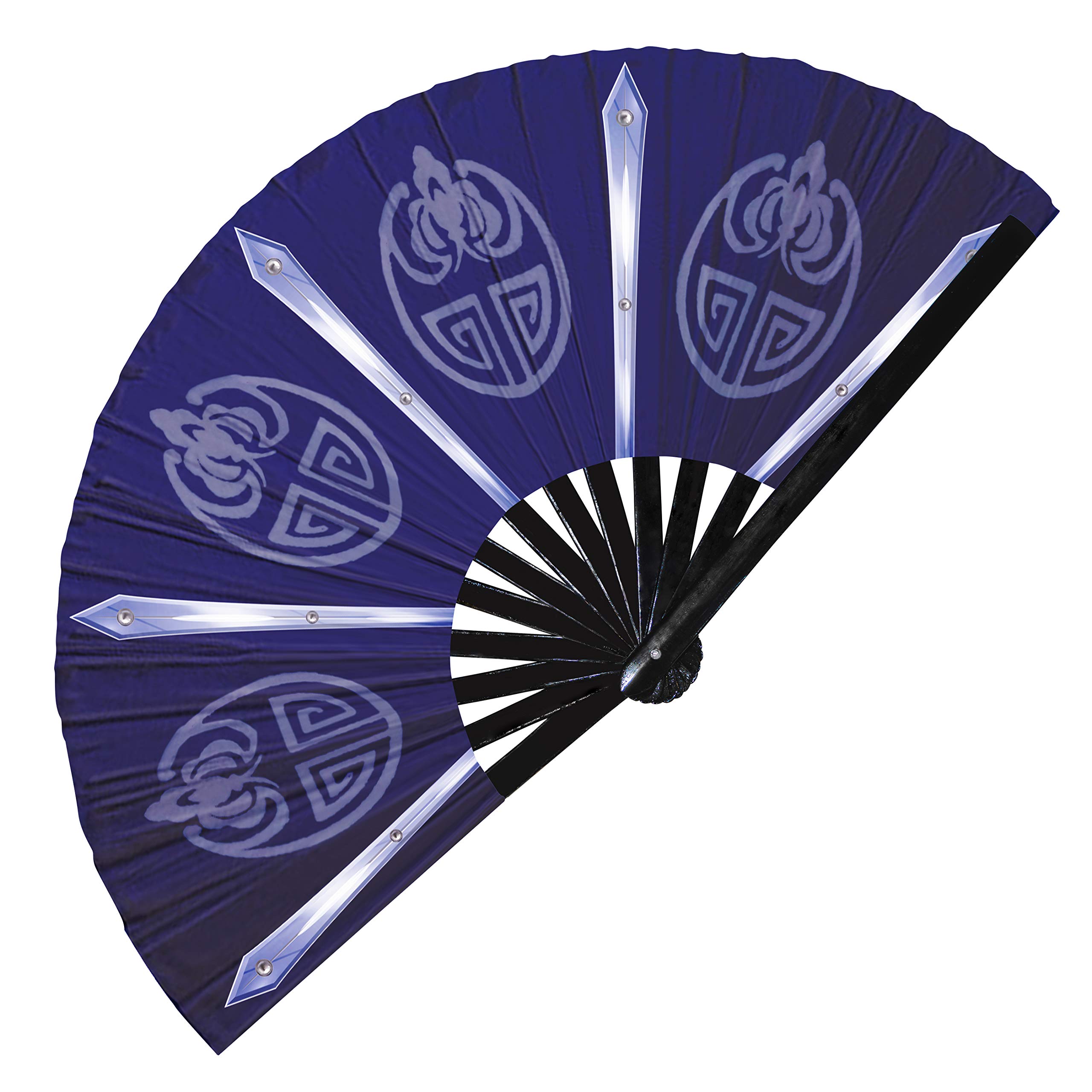 Buy Kitana Hand Fan Folding Fan UV Glow Hand Fans Mortal Combat Hand ...