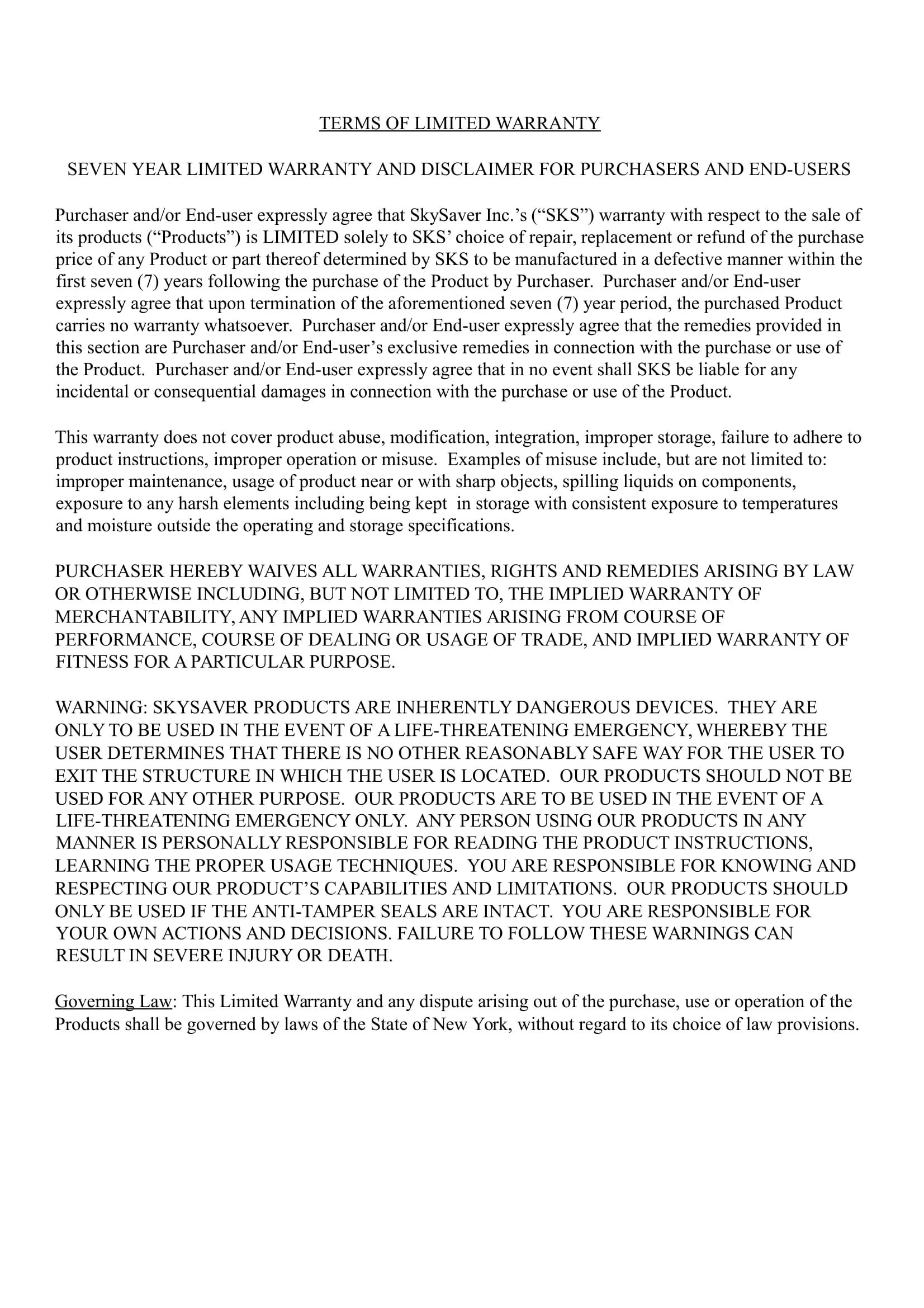 Buy SkySaver Rescue Family Backpack 25 Story Fire Escape Backpack ...