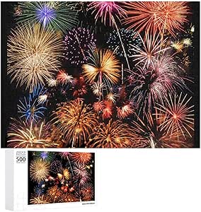 Amazon.com: Fireworks Puzzles for Adults Wooden Jigsaw Puzzle Funny ...