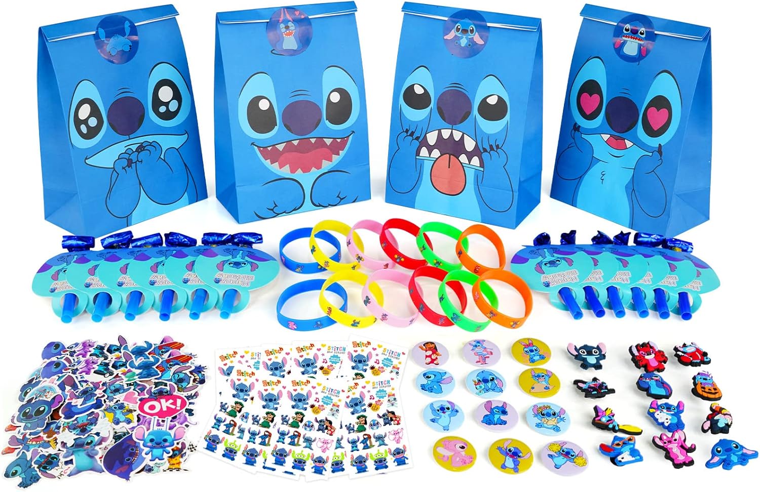 Stitch Birthday Party Favors for Kids 122pcs Stitch Themed Birthday ...