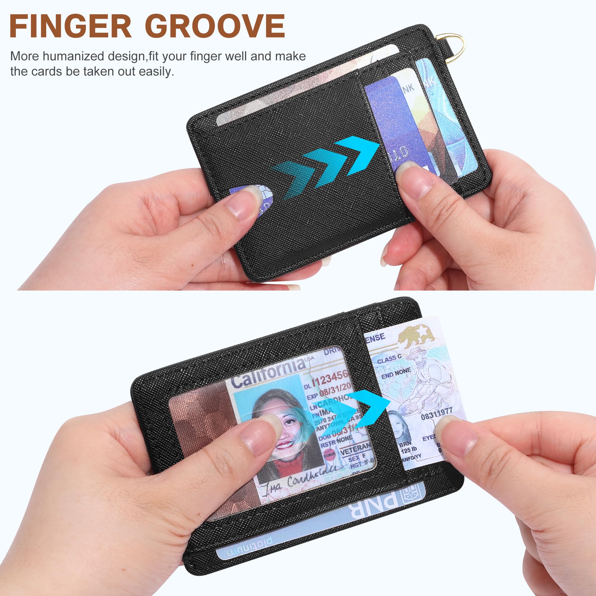 Snapklik.com : Slim Minimalist Front Pocket Wallet RFID Blocking Credit ...