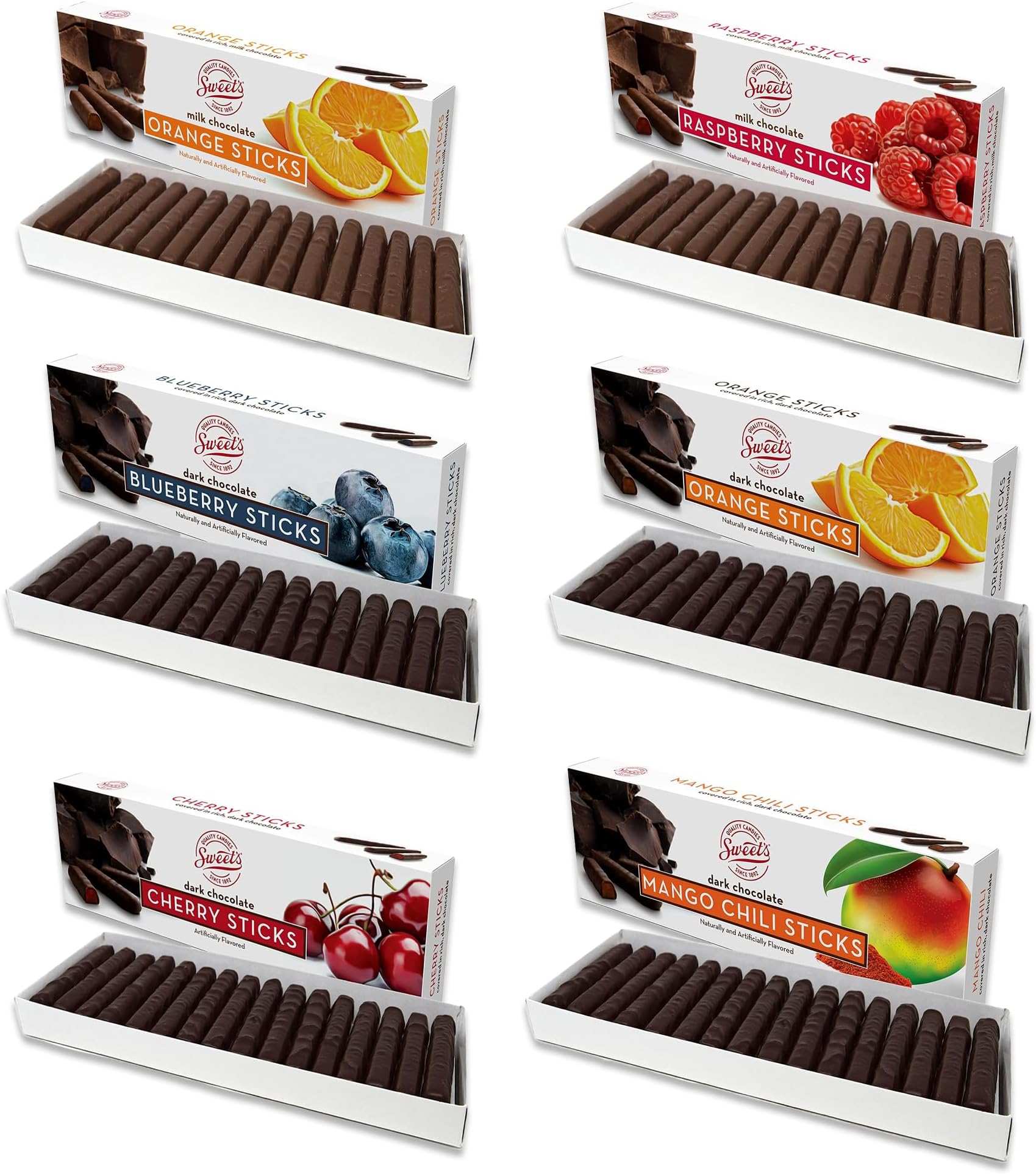 Amazon.com : Sweet Candy Company Milk Chocolate Orange Sticks - Gourmet ...