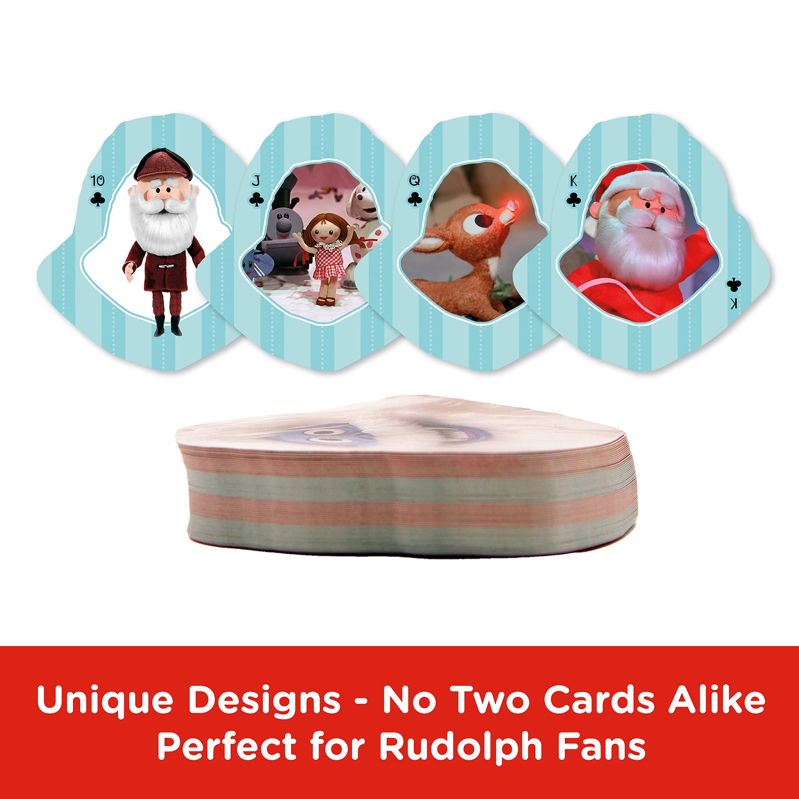 Snapklik.com : Rudolph The Red-Nosed Reindeer Shaped Playing Cards