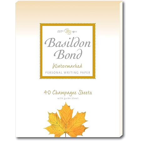 Basildon Bond A5 148 x 210 mm Writing Pad with 40 Sheets - Airmail Blue ...