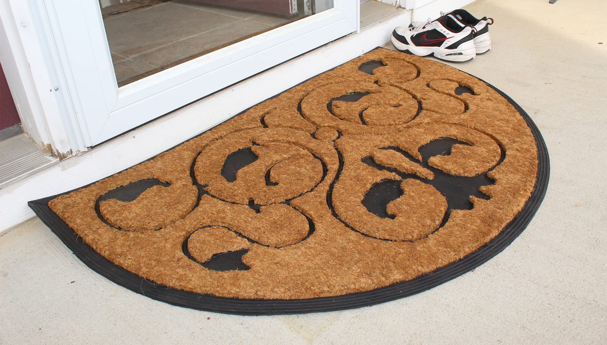 Rubber Door Mat Half Moon