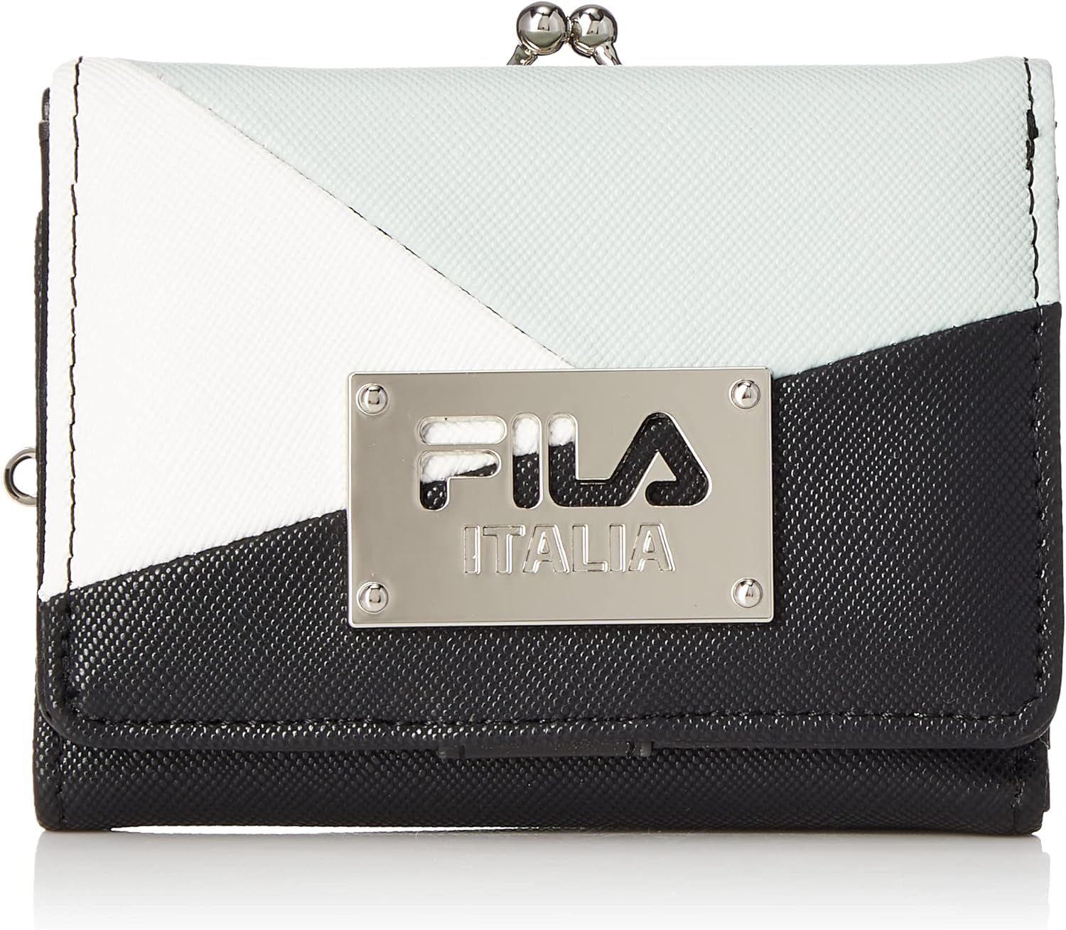 Amazon | [フィラ] フェイクレザー 財布 三つ折り がまぐち メタル 切り替え FIMS-0402 レディース ミント | FILA(フィラ) | 財布