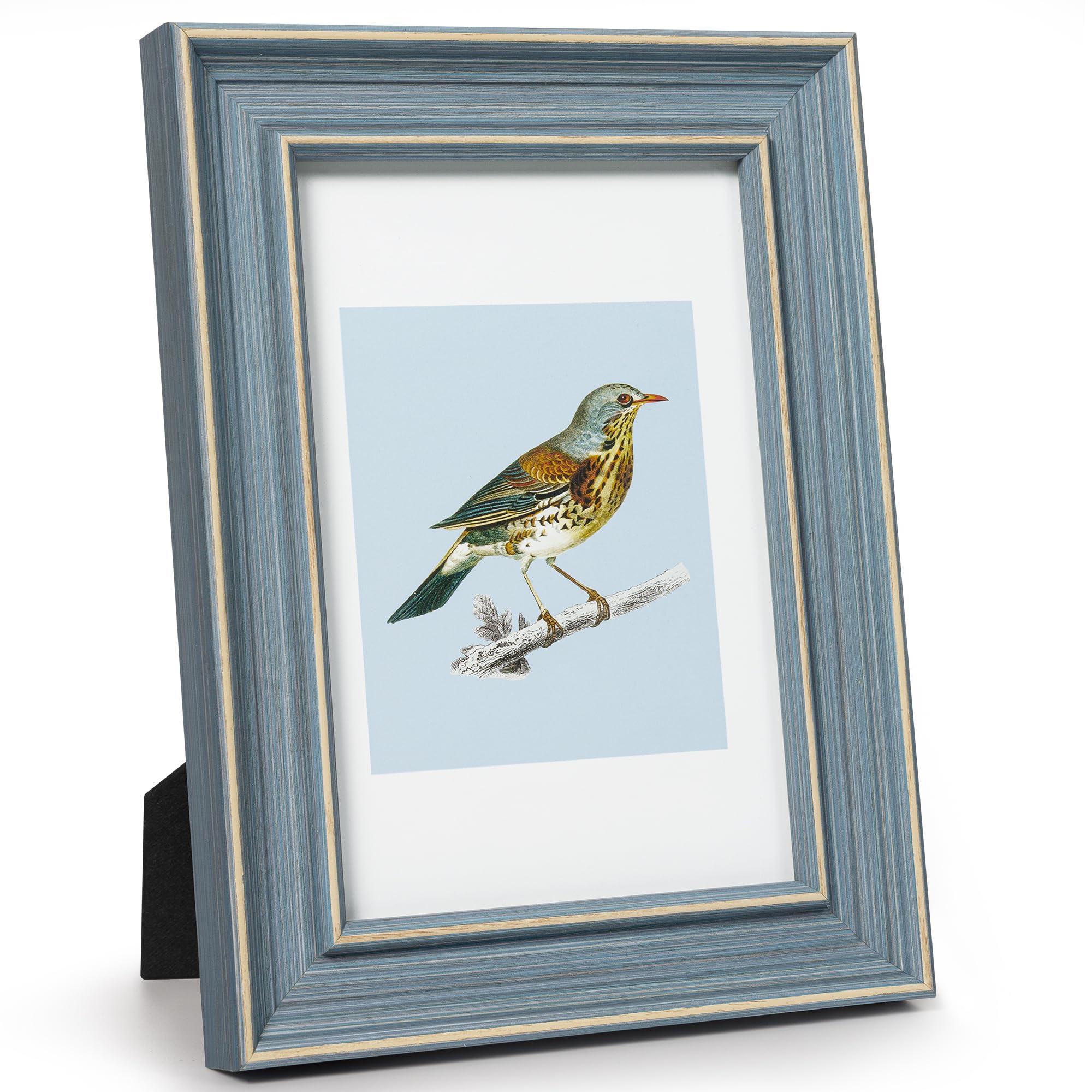 Amazon.com - Afuly 4x6 Vintage Picture Frame Blue Retro Picture Frames ...