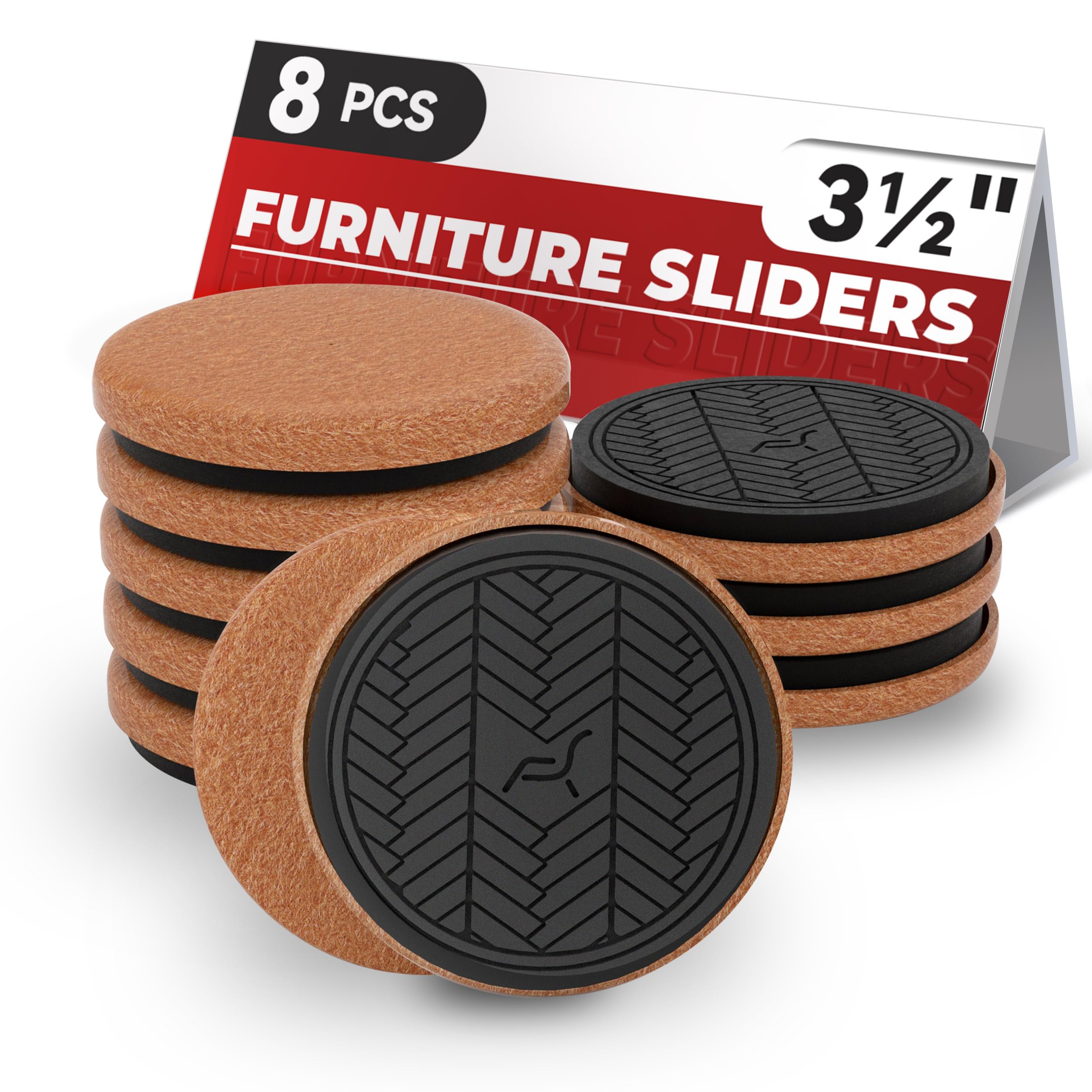 Amazon.com: Felt Furniture Sliders for Hardwood Floors, 8 PCS Furniture ...