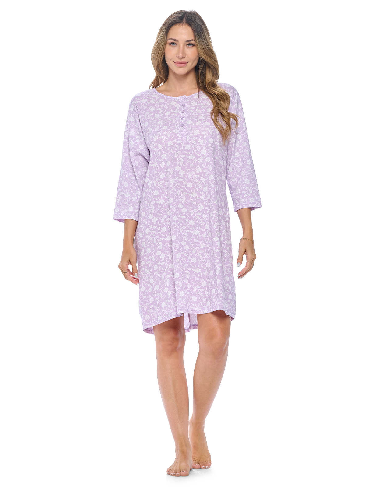 Watch Casual Nights Women＇s Cotton Knit Nightgown Lounger Set on Amazon ...