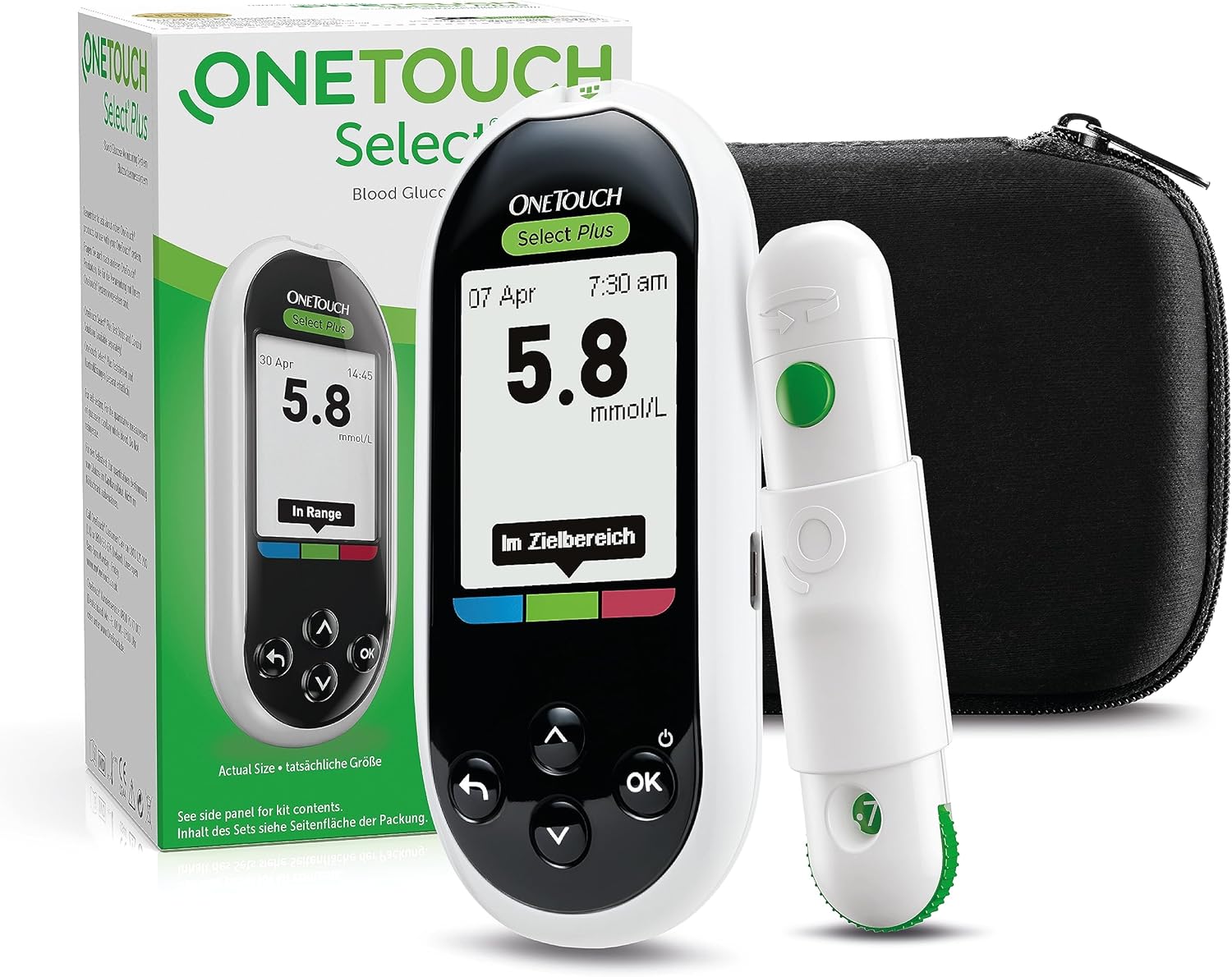 OneTouch Select® Plus Blood Glucose Meter I Set for blood glucose ...
