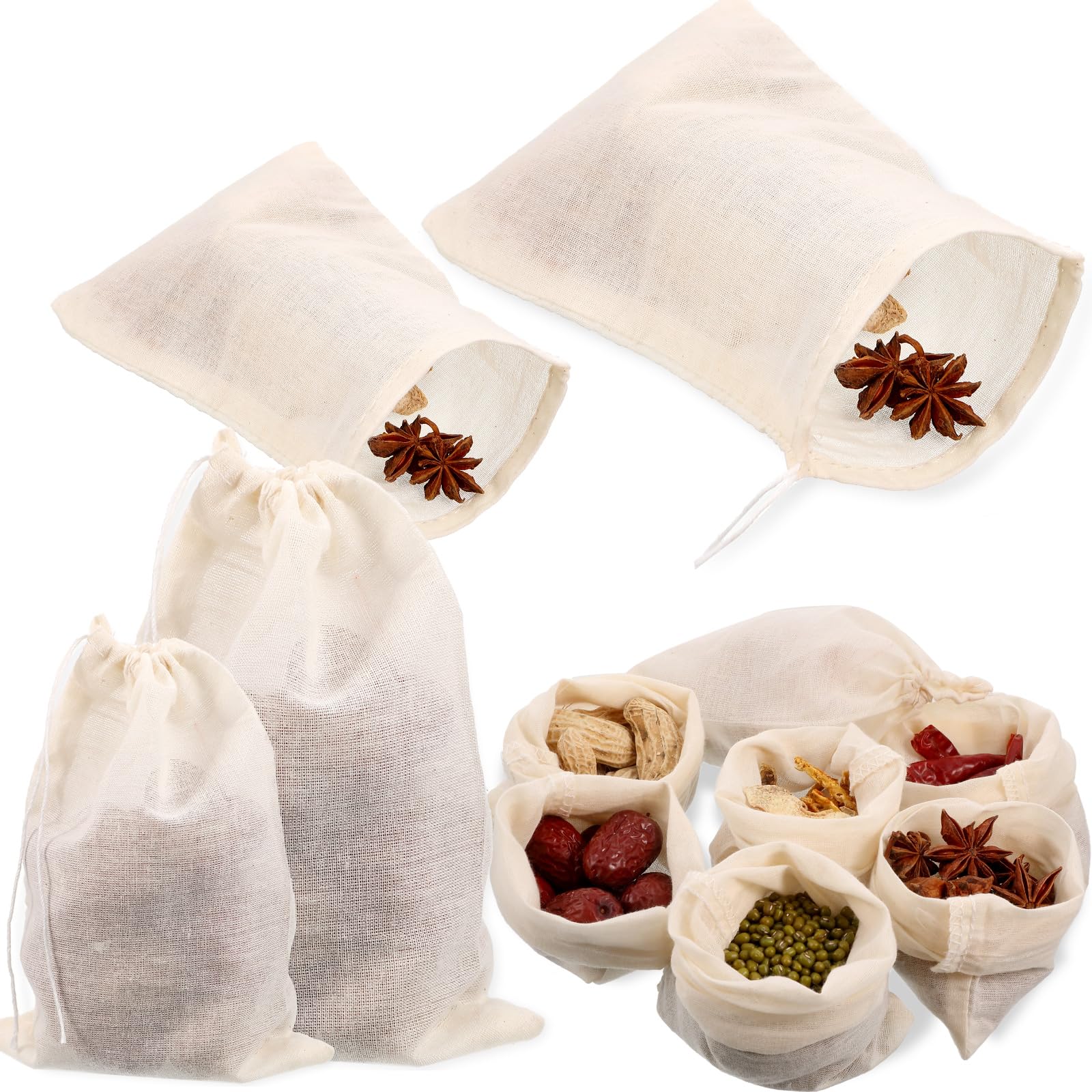 Amazon.com: 24 Pieces Spice Bags for Cooking Cheesecloth Bags for ...