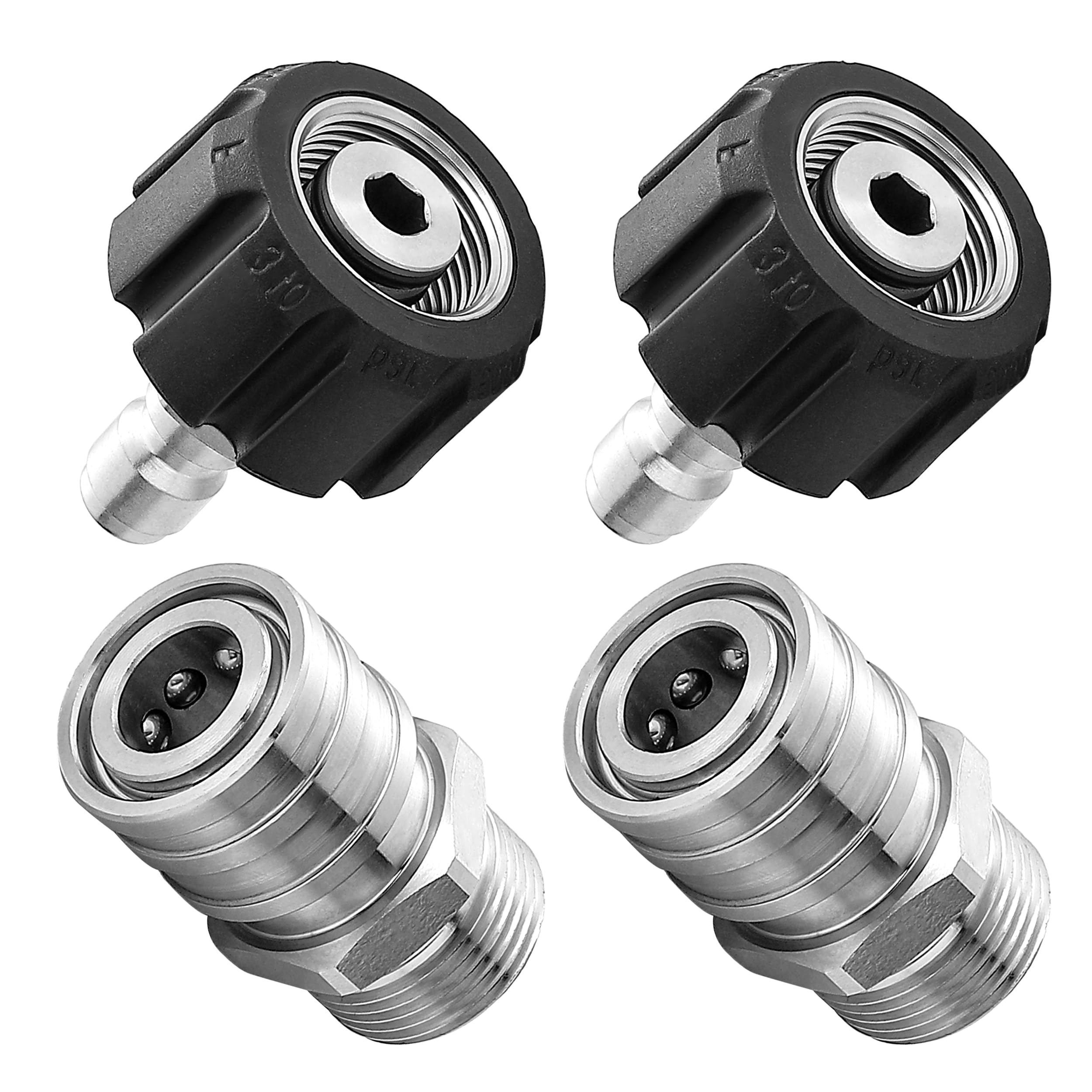 Amazon.com: RIDGE WASHER Pressure Washer Adapter Set, Stainless Steel ...