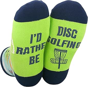 Amazon.com: InnoBeta Disc Golf Gifts Socks for Men Women, One Size Crew ...